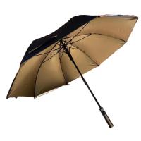 China X103 190T PG UV Protect Golden Coating Windproof Golf Car Umbrella for Advertising for sale