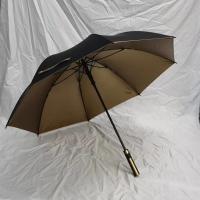 China X103 190T PG UV Protect Golden Coating Windproof Golf Car Umbrella for Advertising for sale