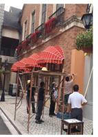 China French Style Half Round Awing Gazebos Economical Canopies for Outdoor Events for sale