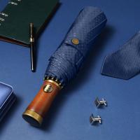 China Advertising Umbrella for Men X315 BSCI Automatic Windproof Luxury Golden Wooden Handle for sale