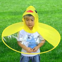 China Kids Creative Raincoat UFO Lovely Raincoat Made of 100% EVA Fabric Conventional Size for sale