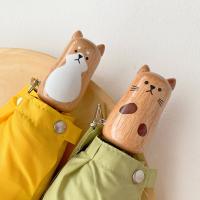 China Open Diameter 98cm Japanese Style Umbrella Cat Shiba Inu Design with UV Protection for sale