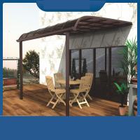China Outdoor Roof Patio Sun Protection Canopy with Customized Logo and Silent PC Panel for sale