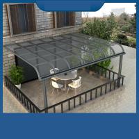China Outdoor Roof Patio Sun Protection Canopy with Customized Logo and Silent PC Panel for sale