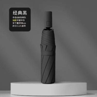 China Triple Fold Rain and Sunshine Dual Vinyl UV Protection Umbrella Your Travel Companion for sale