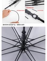 China Lightweight and Portable Auto Open Silver Coated Golf Umbrella with Fiberglass Ribs for sale