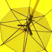 China Manual Open Custom Logo Printing Air Condition Fan Umbrella with Customized Logo for sale