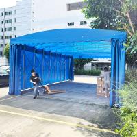 China Retractable Outdoor Folding Tent for Big Clear Span Storage and Customized Printing for sale