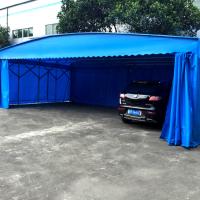 China Retractable Outdoor Folding Tent for Big Clear Span Storage and Customized Printing for sale