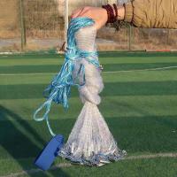 China 6FT Single Knot Welded Iron Chain Nylon Large Fishing Net with Durable Material for sale