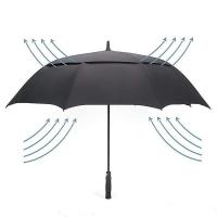 China Custom Logo Double Canopy Golf Umbrella 130cm Open Diameter for Advertising and Gifts for sale