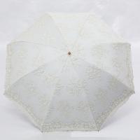 China Lace Embroidery Princess Umbrella 2-3 Folding Manual Control Perfect for Rain and Sun for sale