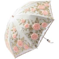 China Pongee Panel Lace Embroidered Tiger Bone Umbrella for UV Protection and Sunshade for sale