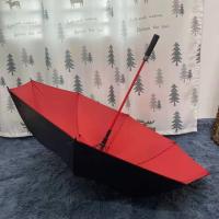 China CLASSIC Design Style Straight Golf Umbrella with Auto Open and Black Coating Fiberglass for sale