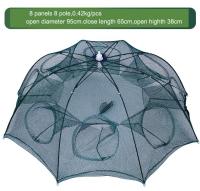 China Portable Fishing Nets Hand Casting Bait Traps with 3mm Mesh Size and Fold Size 65cm for sale