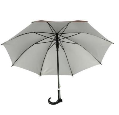 China 108cm Open Diameter Straight Umbrella cum Walking Stick with Reflective Pattern ' Choice for sale