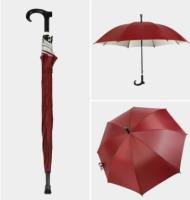 China 108cm Open Diameter Straight Umbrella cum Walking Stick with Reflective Pattern ' Choice for sale