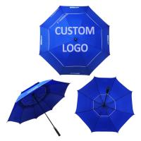 China Custom Logo Prints Sublimation Golf Umbrella Personality Auto Umbrella for Promotions for sale