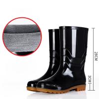 China High Tube Rain Boots for Men Made of Plastic in Customized Color and Durable Material for sale