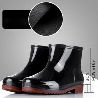 China High Tube Rain Boots for Men Made of Plastic in Customized Color and Durable Material for sale