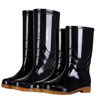 China High Tube Rain Boots for Men Made of Plastic in Customized Color and Durable Material for sale
