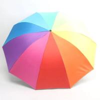 China Three-folding Umbrella Custom Logo Advertising Umbrella with 190T Nylon Fabric for sale