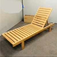 China Relaxing Outdoor Furniture Pine Wood Recliner for Casual Seating at the Beach or Pool for sale