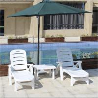 China White Rattan Patio Lounge Chair Foldable Reclining Bed for Apartment Balcony and Villa for sale