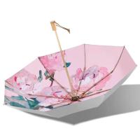 China Titanium Silver Glue Sunshade Umbrella for UV Sun Protection and Wind Resistance for sale