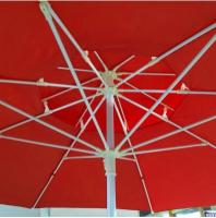China Outdoor Furniture 2.5m Double Top Fiber Umbrella for Sun Protection and Windproof for sale