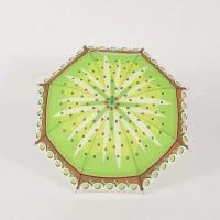 China Curved Handle Straight Fruit Printing Kid Umbrella Creative Design for Children's Gift for sale
