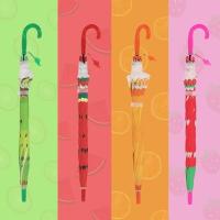 China Curved Handle Straight Fruit Printing Kid Umbrella Creative Design for Children's Gift for sale
