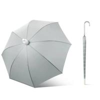 China Travel Companion Straight Umbrella with Anti Drip Plastic Sleeve Cover J Stick Handle for sale