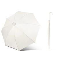 China Travel Companion Straight Umbrella with Anti Drip Plastic Sleeve Cover J Stick Handle for sale