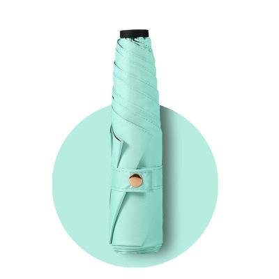 China Pongee Material 5K 19inch Japanese Triple Folding Umbrella for Rain and Sun Protection for sale