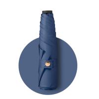 China Pongee Material 5K 19inch Japanese Triple Folding Umbrella for Rain and Sun Protection for sale