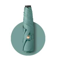China Pongee Material 5K 19inch Japanese Triple Folding Umbrella for Rain and Sun Protection for sale