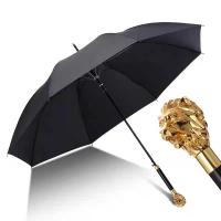 China Japanese Animal Head Black Custom Straight Bar Umbrella for Creative Personalities for sale