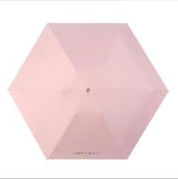 China Girls Mini Pocket Umbrella Custom Printed Logo 5 Fold Vinyl UV Protection Sun Umbrella for sale