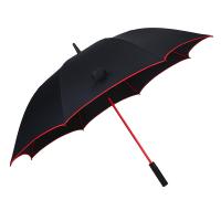China Adults Customized Red Golf Umbrella with Sun Protection Waterproof and Windproof for sale