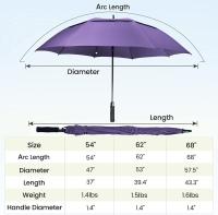 China Custom Printing Pattern 8K Golf Umbrella with Larger Windproof and Waterproof Design for sale