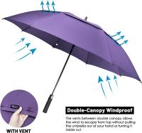 China Custom Printing Pattern 8K Golf Umbrella with Larger Windproof and Waterproof Design for sale