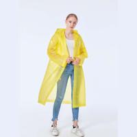 China Fishing Supplies 100%EVA Fabric Waterproof Raincoat with Custom Logo and Light Fashion for sale