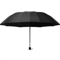 China Custom Black Wood Aluminum Hand Commerical Foldable Umbrella with Minimalism Style for sale