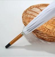China Customized Color Umbrellas in Spain with Long Fiberglass Frame and Wooden Handle for sale