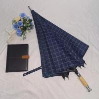 China Large Waterproof Japanese and Korean Style Plaid Golf Umbrella Custom Logo Made in Japan for sale