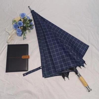 China Large Waterproof Japanese and Korean Style Plaid Golf Umbrella Custom Logo Made in Japan for sale