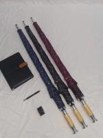 China Large Waterproof Japanese and Korean Style Plaid Golf Umbrella Custom Logo Made in Japan for sale