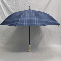 China Large Waterproof Japanese and Korean Style Plaid Golf Umbrella Custom Logo Made in Japan for sale