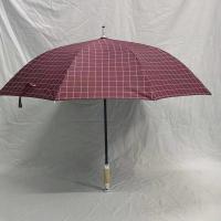 China Large Waterproof Japanese and Korean Style Plaid Golf Umbrella Custom Logo Made in Japan for sale